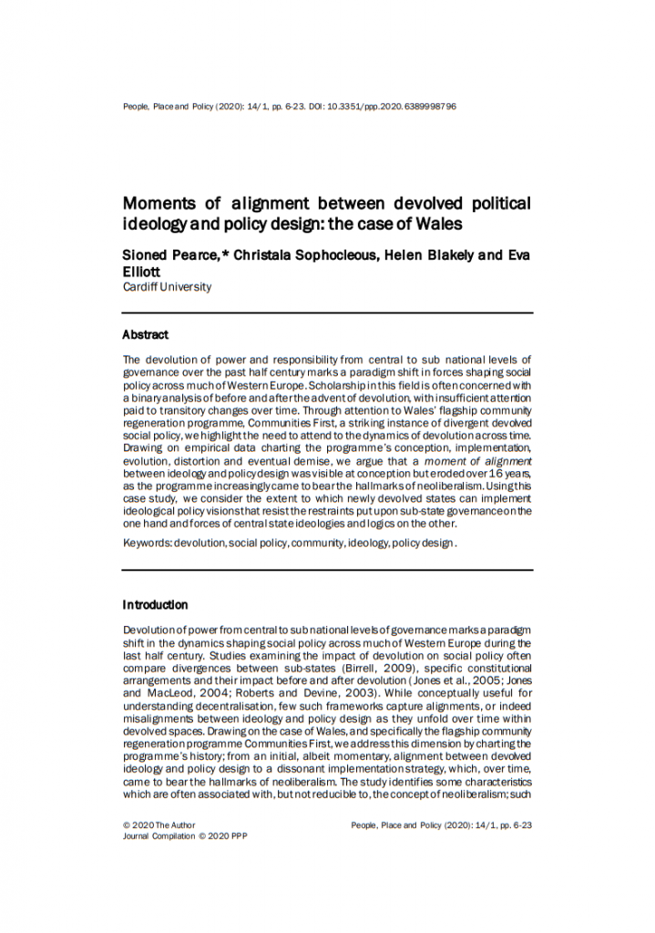 Eva Elliott – Wales Institute of Social and Economic Research and Data