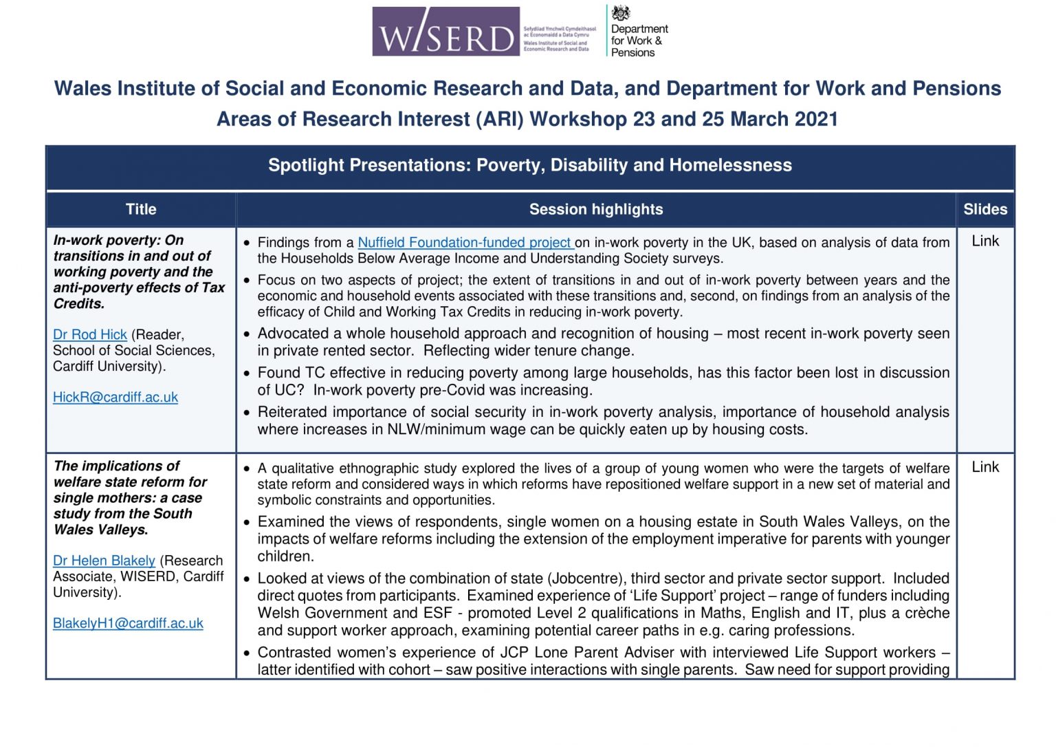 Peter Mackie – Wales Institute of Social and Economic Research and Data